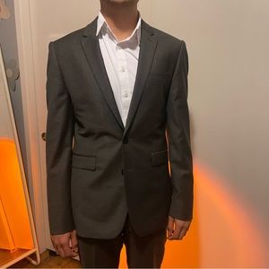 Suits & Blazers | Dark Grey Express Suit | Poshmark